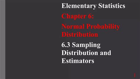 Sampling Distributions And Estimators Pptx