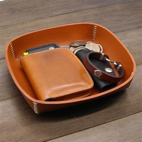Leather Valet Tray3rd Anniversary Tleather Tray With Your Vows