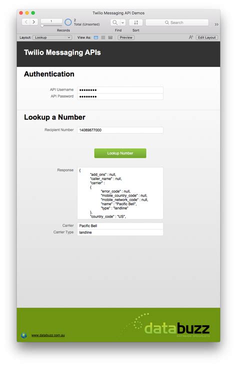 Filemaker And The Twilio Api Databuzz