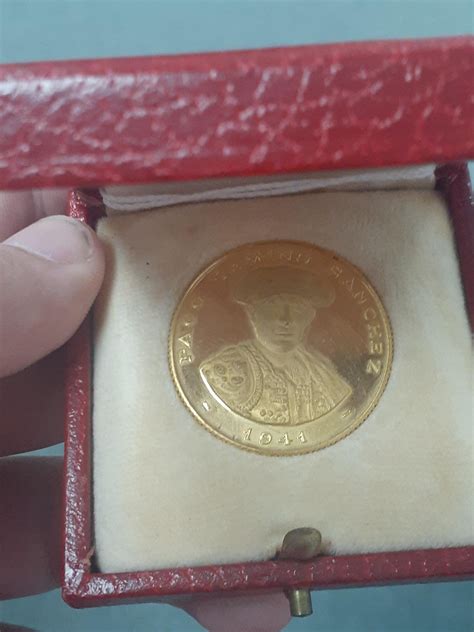Picked up a half ounce 23 karat gold coin at a thrift shop for $10 ...