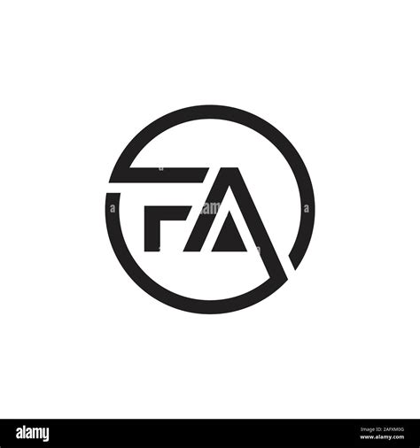 Initial Fa Letter Linked Logo Creative Letter Fa Modern Business Logo Vector Template Fa Logo