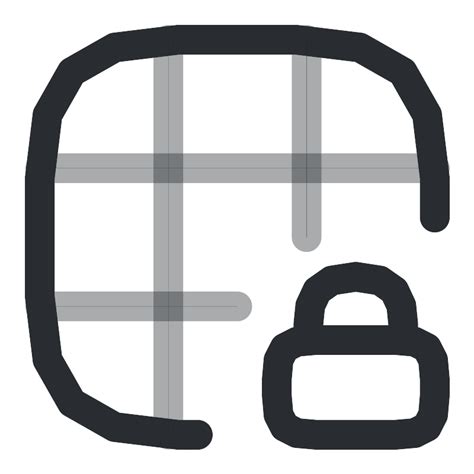 Grid Lock Vector SVG Icon SVG Repo