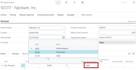 How To Assign Default Dimensions To Gl Accounts In Dynamics 365 Business Central Encore