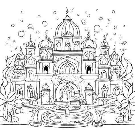 Descarga Página Para Colorear Del Palacio Indio Páginas Para Colorear