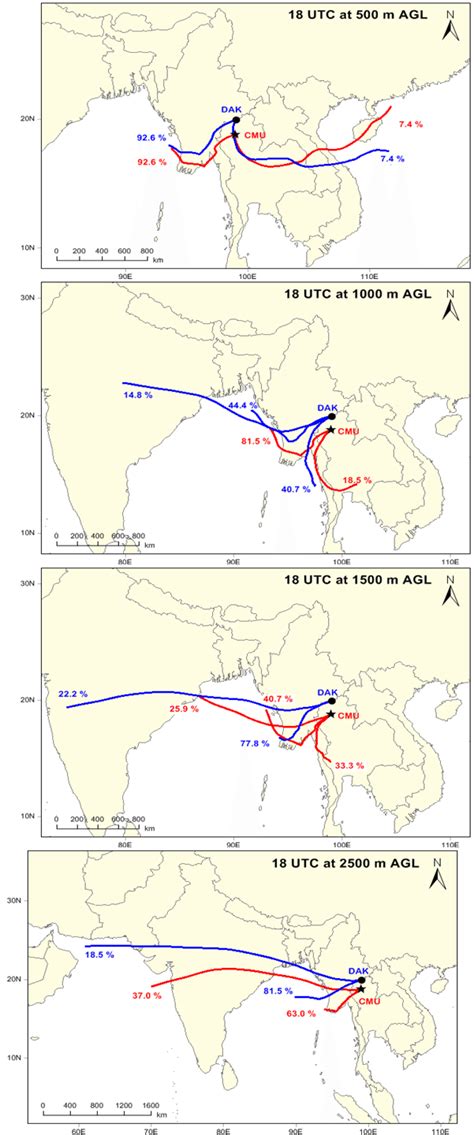 Fig S3cluster Analysis Of Three Day Backward Trajectories At Four Download Scientific Diagram