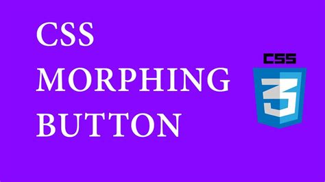 🔝css Morphing Button Css Transition Button Css Button Youtube