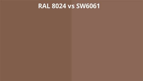 Ral 8024 Vs Sw6061 Ral Colour Chart Uk