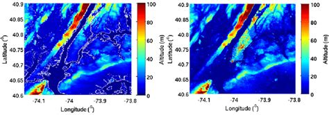 Altitude Above Mean Sea Level Using Dted Left And Srtm Plus Airborne