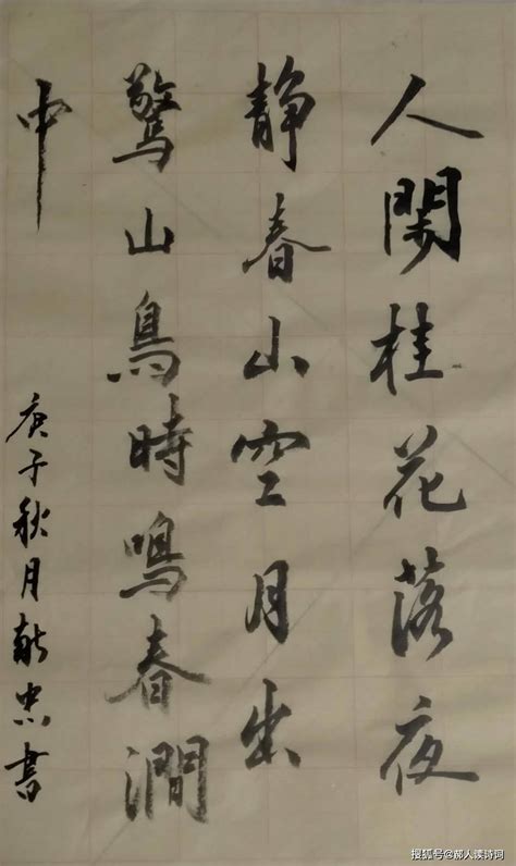 【书写经典】第10期——唐·王维《鸟鸣涧》书法