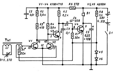 схема самодельного радиоприемника на микросборке К198НТ1Б