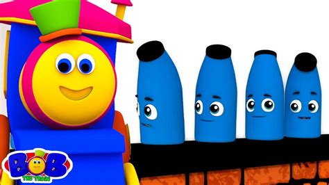 10개의 파란색 병 재미있는 음악 더 애니메이션 운율 아이들 용 Youtube