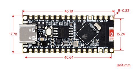 Waveshare Esp32 S3 Nano Development Board Esp32 S3r8 Pre Soldered C