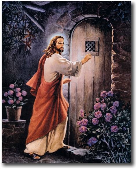 Jesus Christ Knocking At The Door Jesus Christ Son God Knocking Door