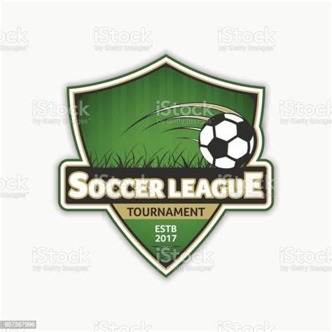 축구 로고 템플릿입니다 축구 로고입니다 벡터 상징 스포츠 디자인입니다 Championship에 대한 스톡 벡터 아트 및 기타 이미지 Championship