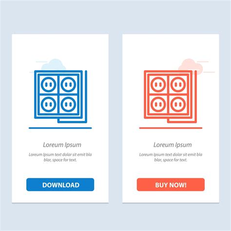 Building Construction Plug Socket Tool Blue And Red Download And Buy Now Web Widget Card