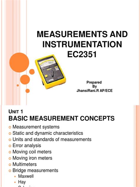 Measurements And Instrumentation Pdf Accuracy And Precision