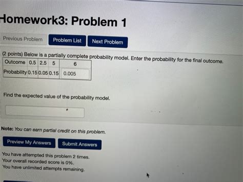 Solved Homework3 Problem 1 Previous Problem Problem List