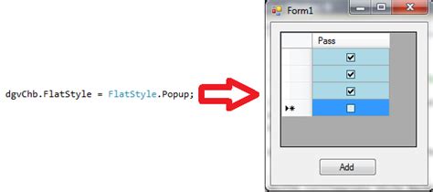 add a combobox and checkbox into the datagridview in c