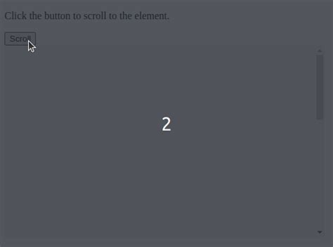 How To Scroll To An Element Inside A Div Using Javascript Geeksforgeeks