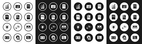 Set Document Clipboard With Resume Target Coin Symbol Board Graph Chart Stacks Paper Money