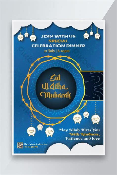 Eid Ul Adha Flyer Poster Template Design Istygraphic Ai Free Download