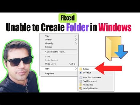 Fix Unable To Create New Folder In Windows New Folder Option