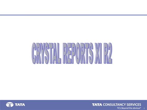 ppt crystal reports xi r2 powerpoint presentation free download id 3214877