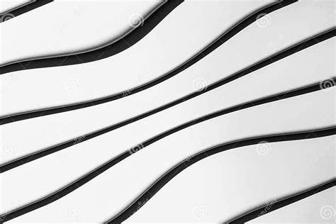 Abstract Black And White Background Illustration With Curved White Lines Texture Stock
