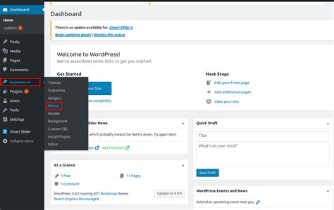 how to create a dropdown menu in wordpress without code or plugin