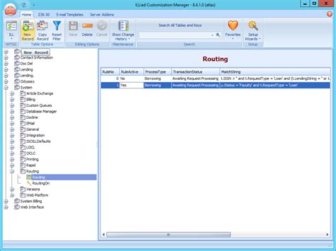 Configuring Routing Rules Atlas Systems