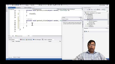 Unit Test Using Nunit For Windows Form With C Sharp Dot Net Youtube