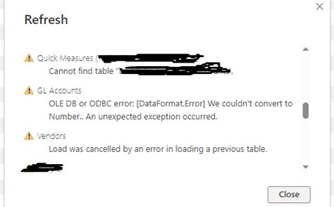 Data Refresh Error Microsoft Fabric Community