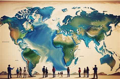 Premium Ai Image Global Globalization World Map Environmental