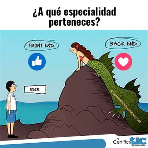 Certificatic 👍frontend Vs Backend♥️ Igual De Importantes Y Diferentes💥 Pero Solo Uno Para