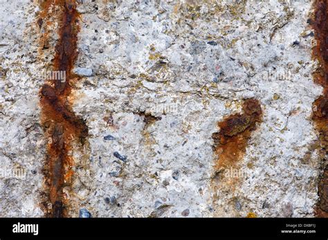 Concrete Wall With Rust Spots Background Stock Photo Alamy