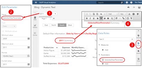 Using Dynamic Text In A Sas Visual Analytics Report Sas Users