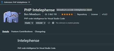 Question On Use Php Intellisense · Issue 1717 · Bmewburnvscode