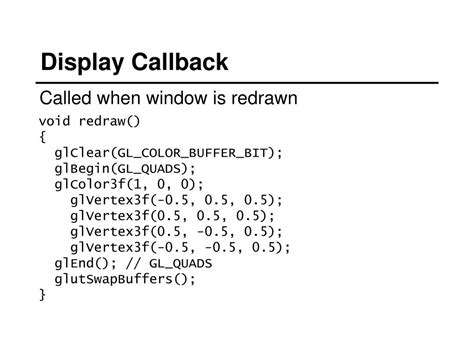 Ppt Opengl Event Driven Programming Powerpoint Presentation Free