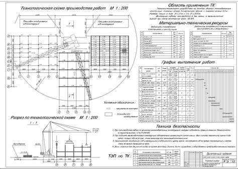 Типовая технологическая карта на монтаж плит перекрытия Dwg