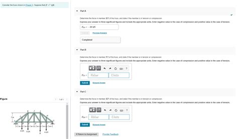Solved Consider The Truss Shown In Figure 1 Suppose That