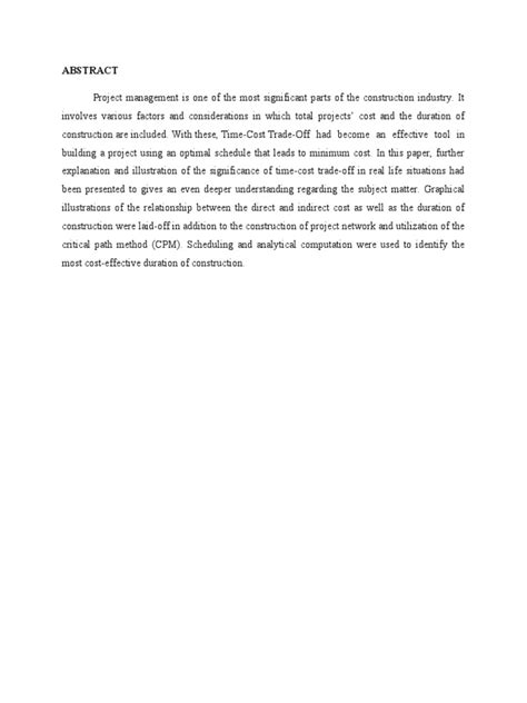 Time Cost Trade Off Download Free Pdf Project Management Economies