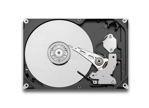 Open Hard Disk Drive Stock Image Image Of Isolated