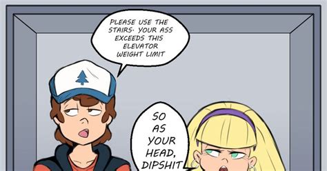 Elevator Quarrel Banjabu Pixiv