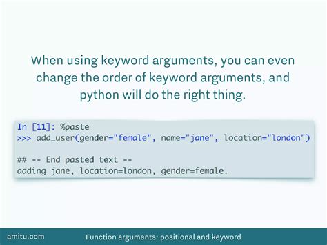 Function Arguments In Python Pdf