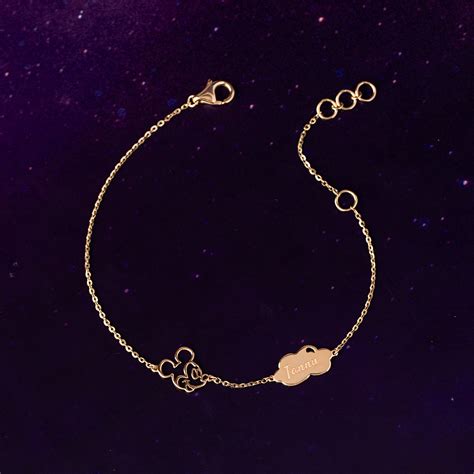 Buy Mickey Mouse And Cloud Personalised Bracelet Online Caratlane