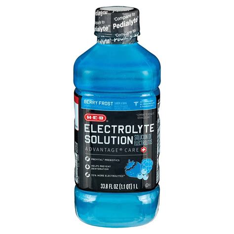 H E B Electrolyte Solution Advantage Care Berry Frost Shop Sports And Energy Drinks At H E B