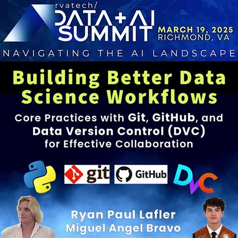 Datascience Mlops Ai Ml Bigdata Github Git Dvc Versioncontrol Ryan Paul Lafler