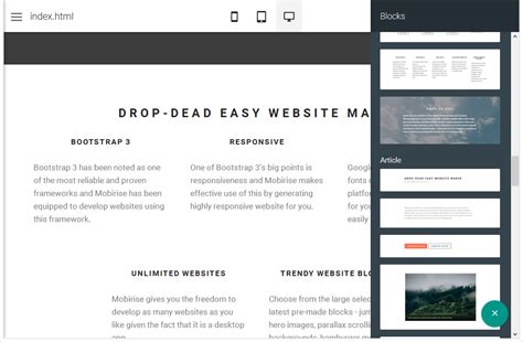 Mobirise Html Website Builder Review
