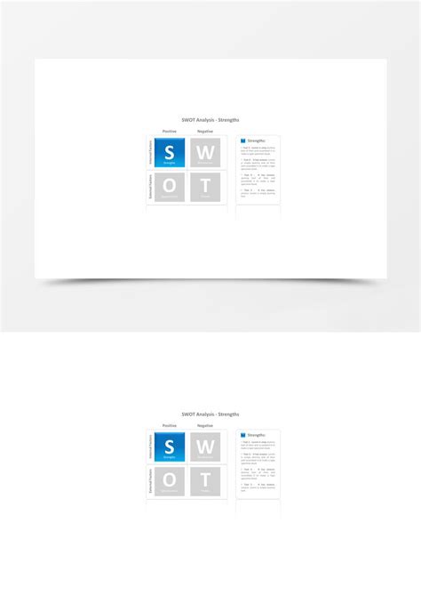 Swot详细文字说明ppt模板