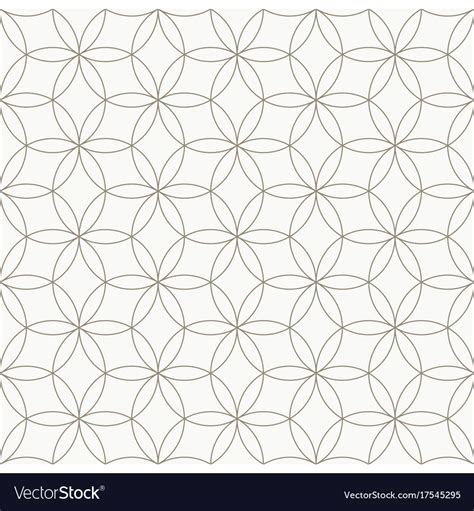 Seamless Geometric Pattern Circle Pattern Line Vector Image